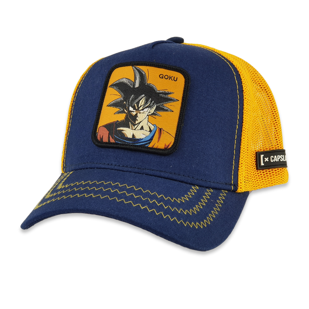 Goku, Dragonball Z, Trucker Cap, Navy/Orange - Capslab - CAP